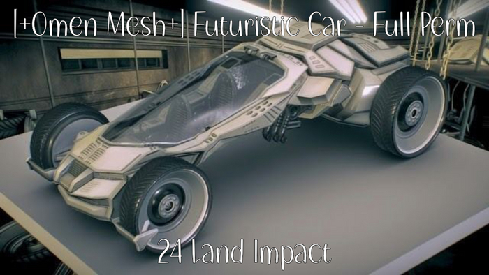 Second Life Marketplace - [+OMEN MESH+] Futuristic Car - Full Perm